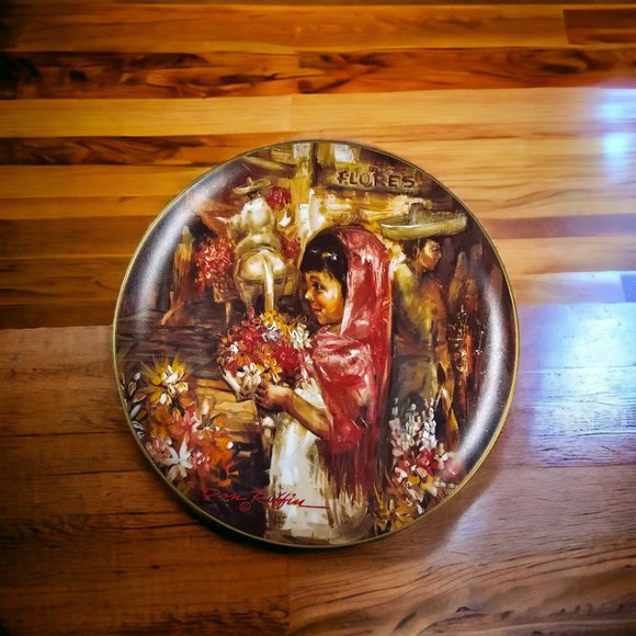 Don Ruffin | Accents | Don Ruffin Plate Flowers For Mother Limited ...